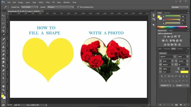 Mastering Photographic Integration: A Comprehensive Guide on How to Fill a Shape with a Photo in ...