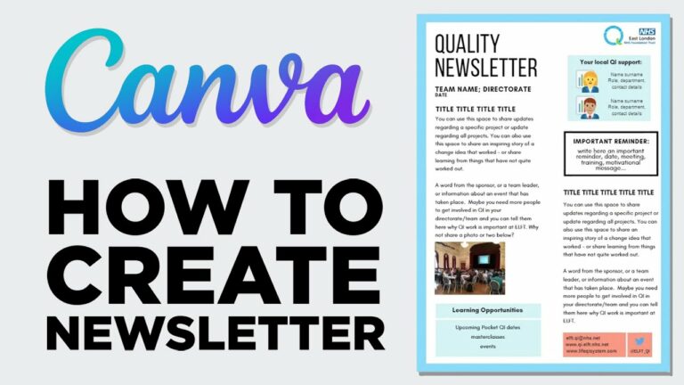 Crafting Engaging Newsletters with Canva: A Comprehensive Guide