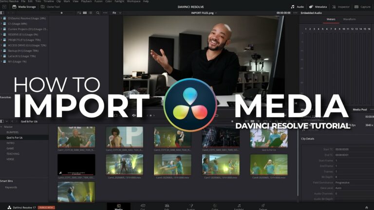 Mastering Media Import: A Comprehensive Guide to Importing Media Files into DaVinci Resolve