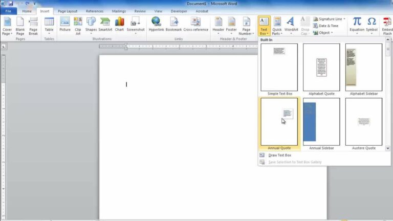 A Comprehensive Guide to Inserting Text Boxes in Microsoft Word