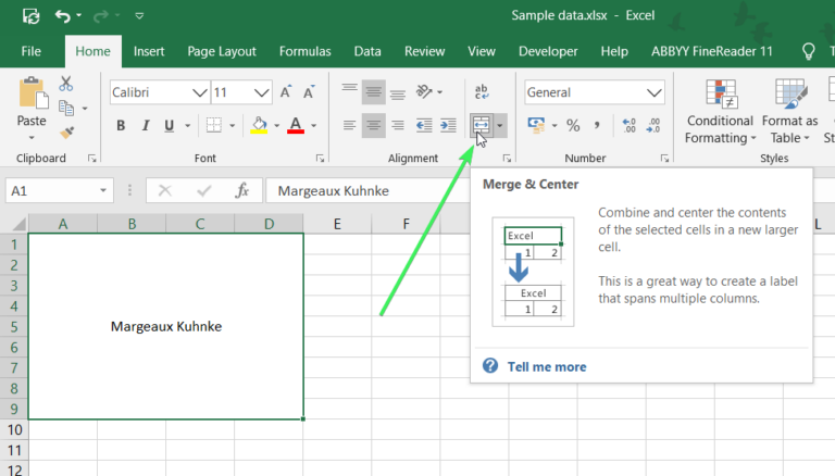 How to Split Cells in Excel